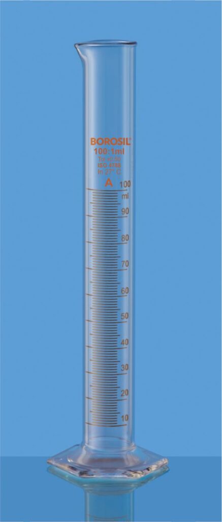 Chemistry Measuring Cylinders - 25ml to 1000ml | Borosil Scientific