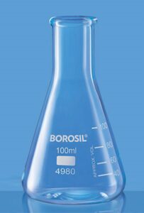 Erlenmeyer Conical Flask – 25ml, 50ml, 100ml | Borosil